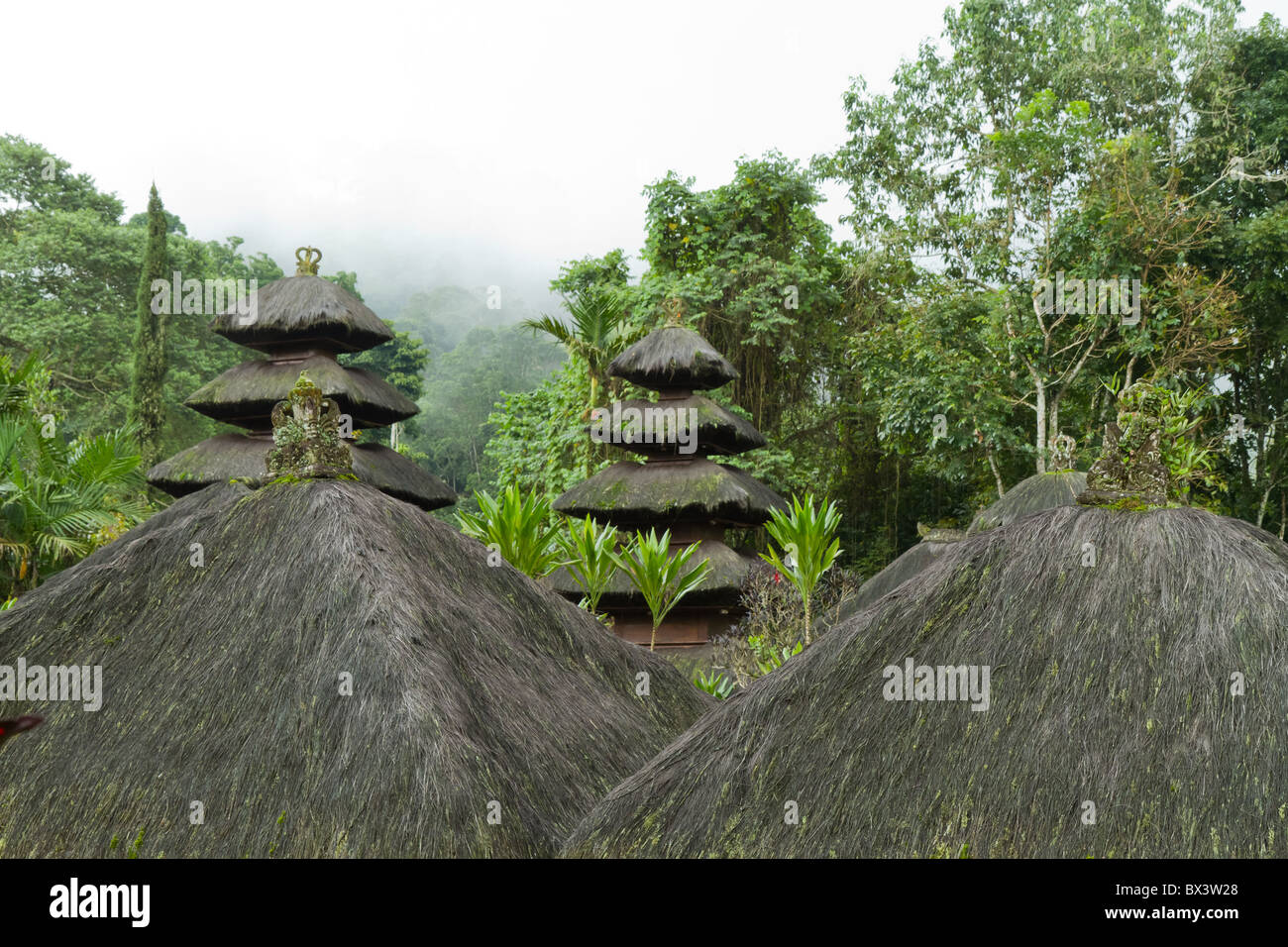 hindu temple of Pura Luhur Batukaru on the slopes of volcano Gunung ...