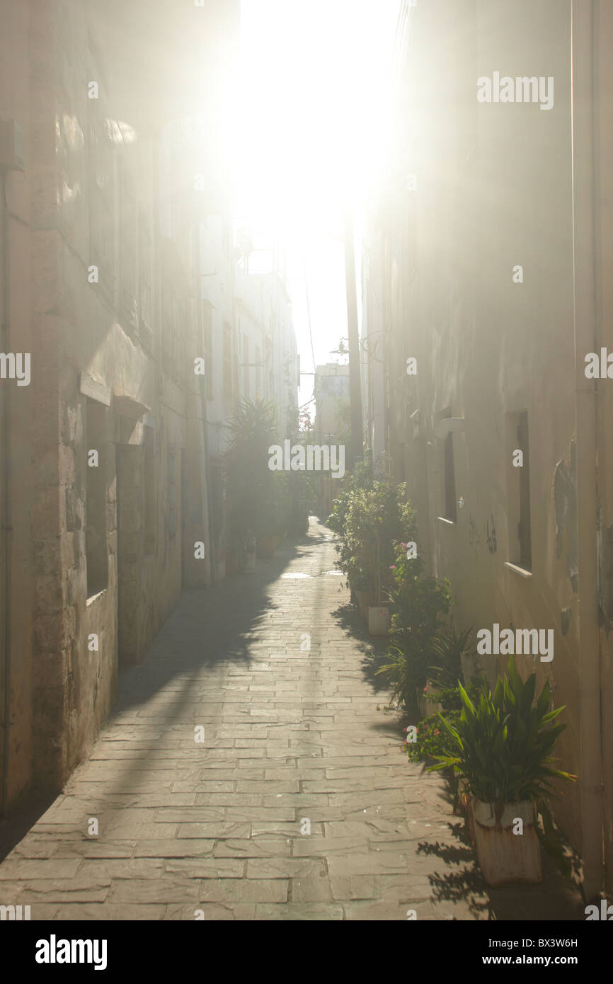Street scene, Chania, Crete, Greece Stock Photo - Alamy