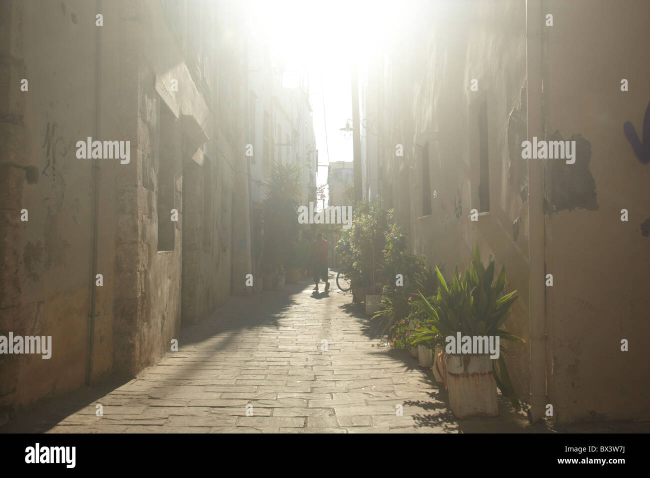 Street scene, Chania, Crete, Greece Stock Photo - Alamy