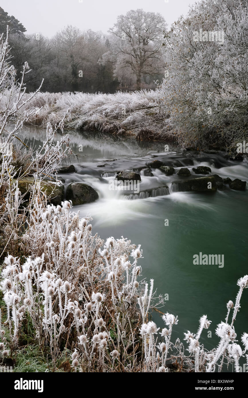 Winter River Landscape Stock Photo - Alamy