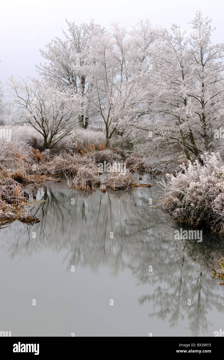 Winter River Landscape Stock Photo - Alamy