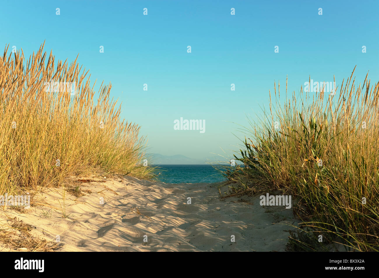 Dos Mares Beach In Front Of Hotel Dos Mares; Tarifa, Cadiz, Andalusia ...