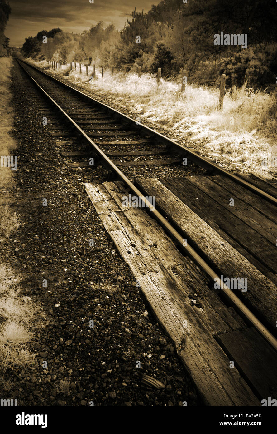Vintage railway sleepers hi-res stock photography and images - Alamy