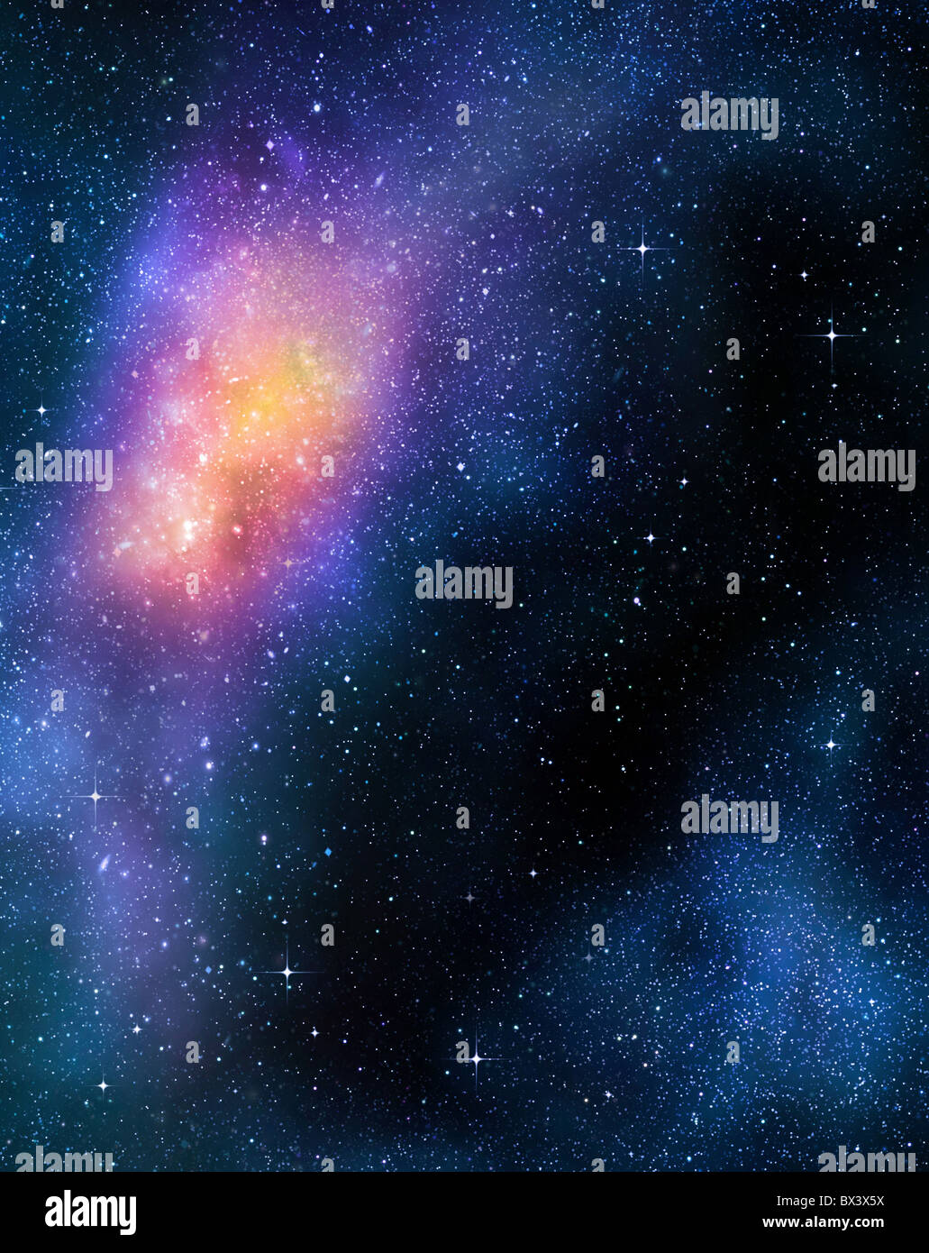 deep outer space background with stars and nebula Stock Photo - Alamy