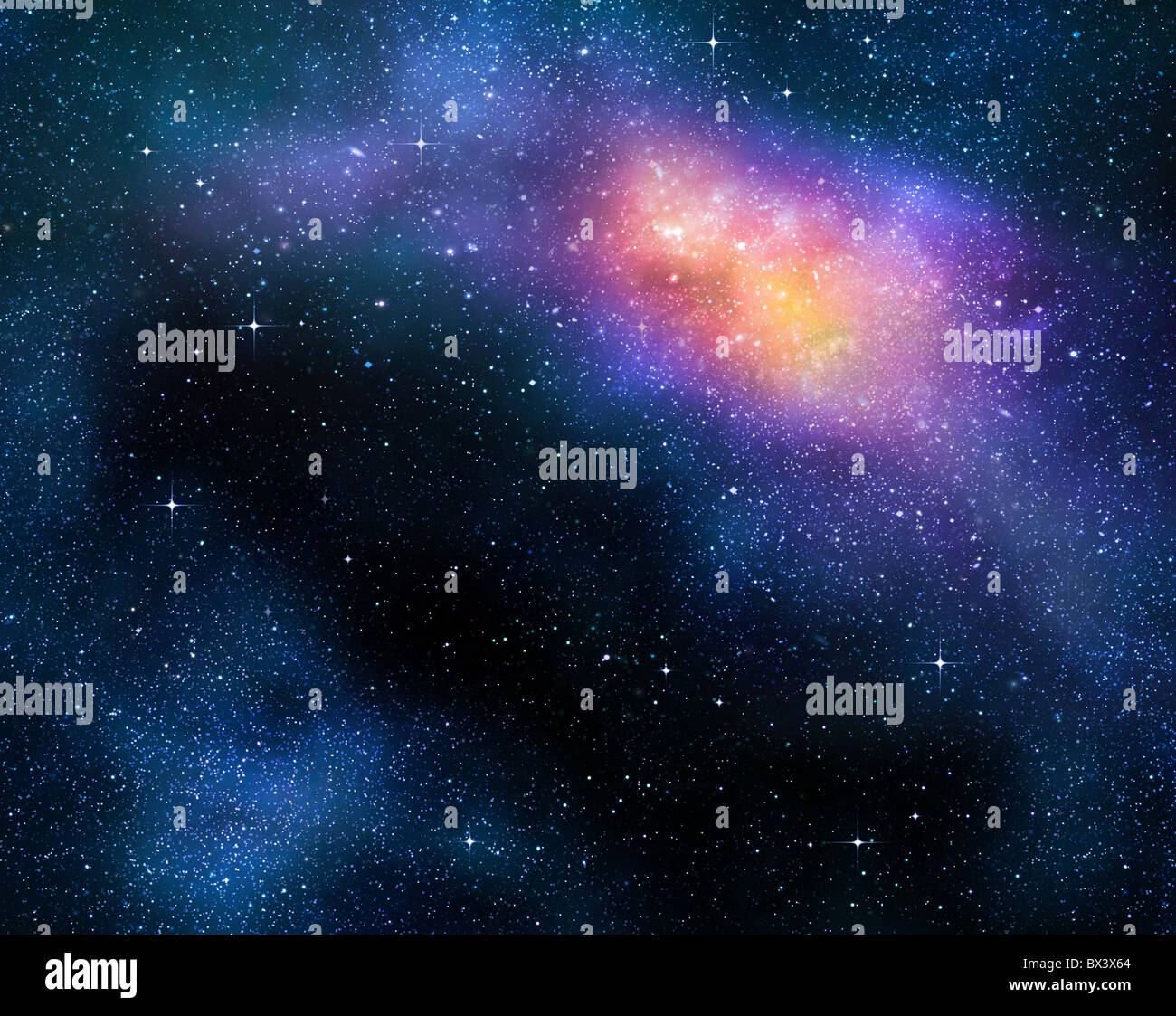 deep outer space background with stars and nebula Stock Photo - Alamy