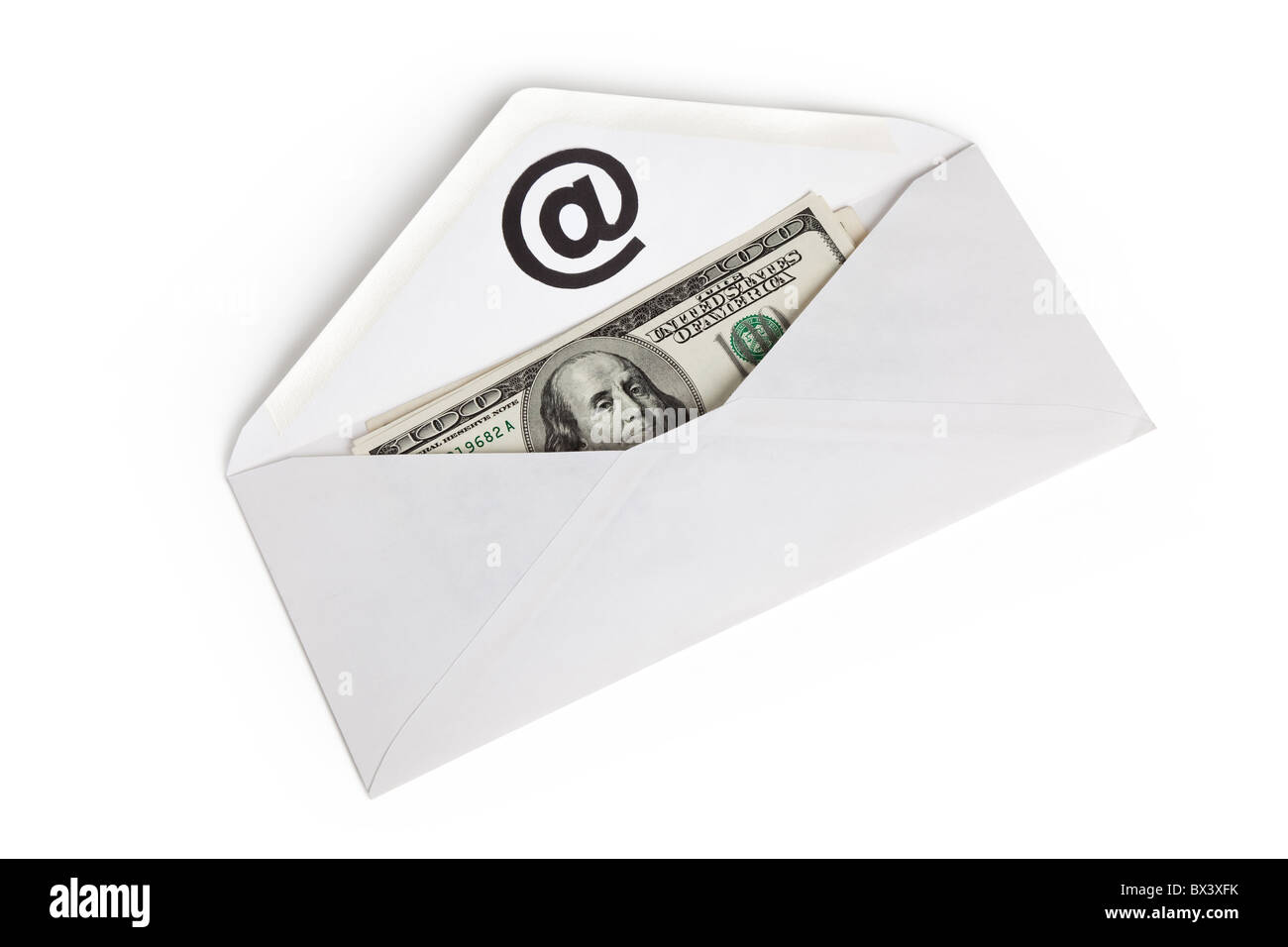 E-Mail and usa dollar, concept of E-commerce Stock Photo - Alamy