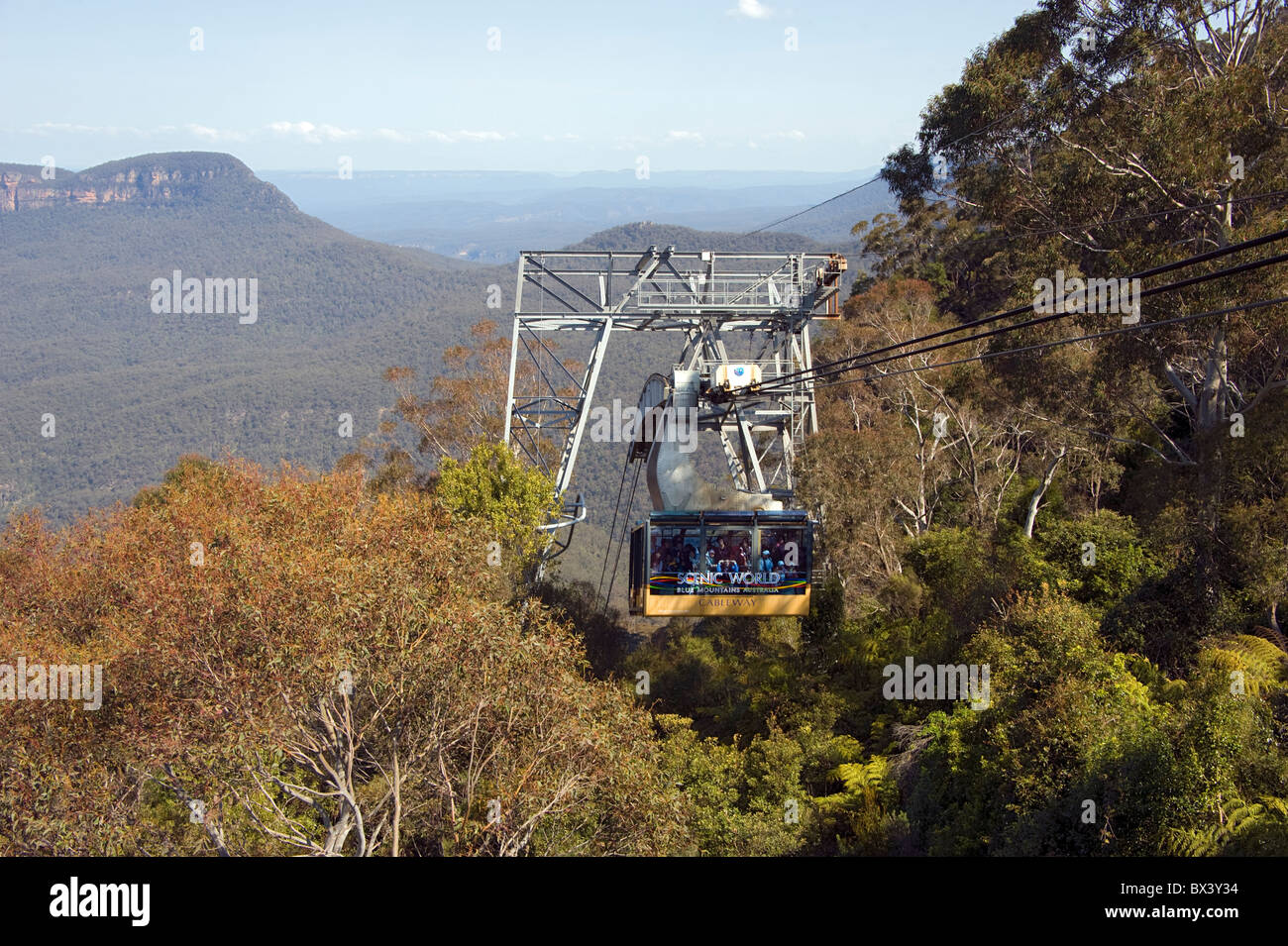 Blue mountains cable car australia hi-res stock photography and images ...