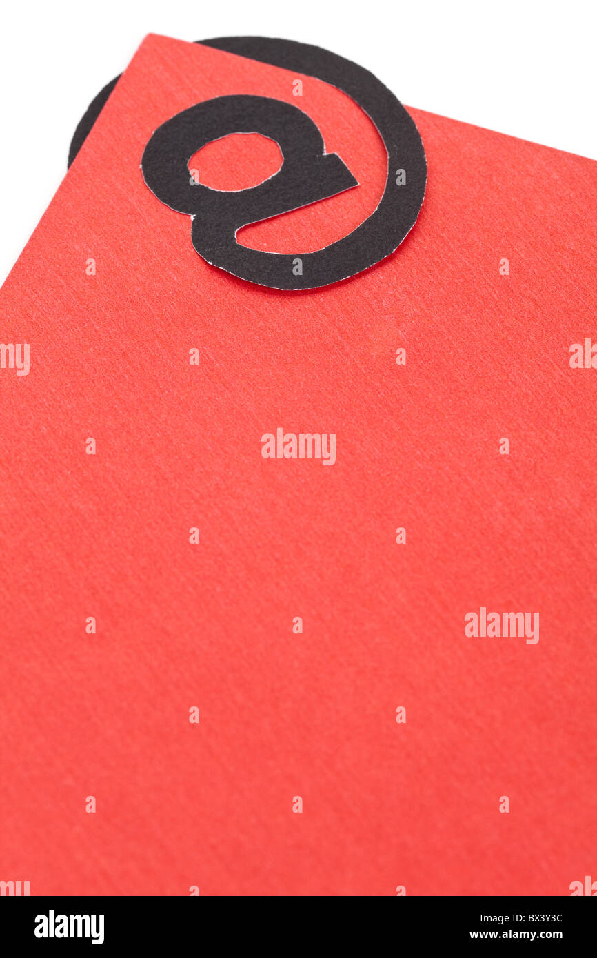 Red mail envelope hi-res stock photography and images - Alamy