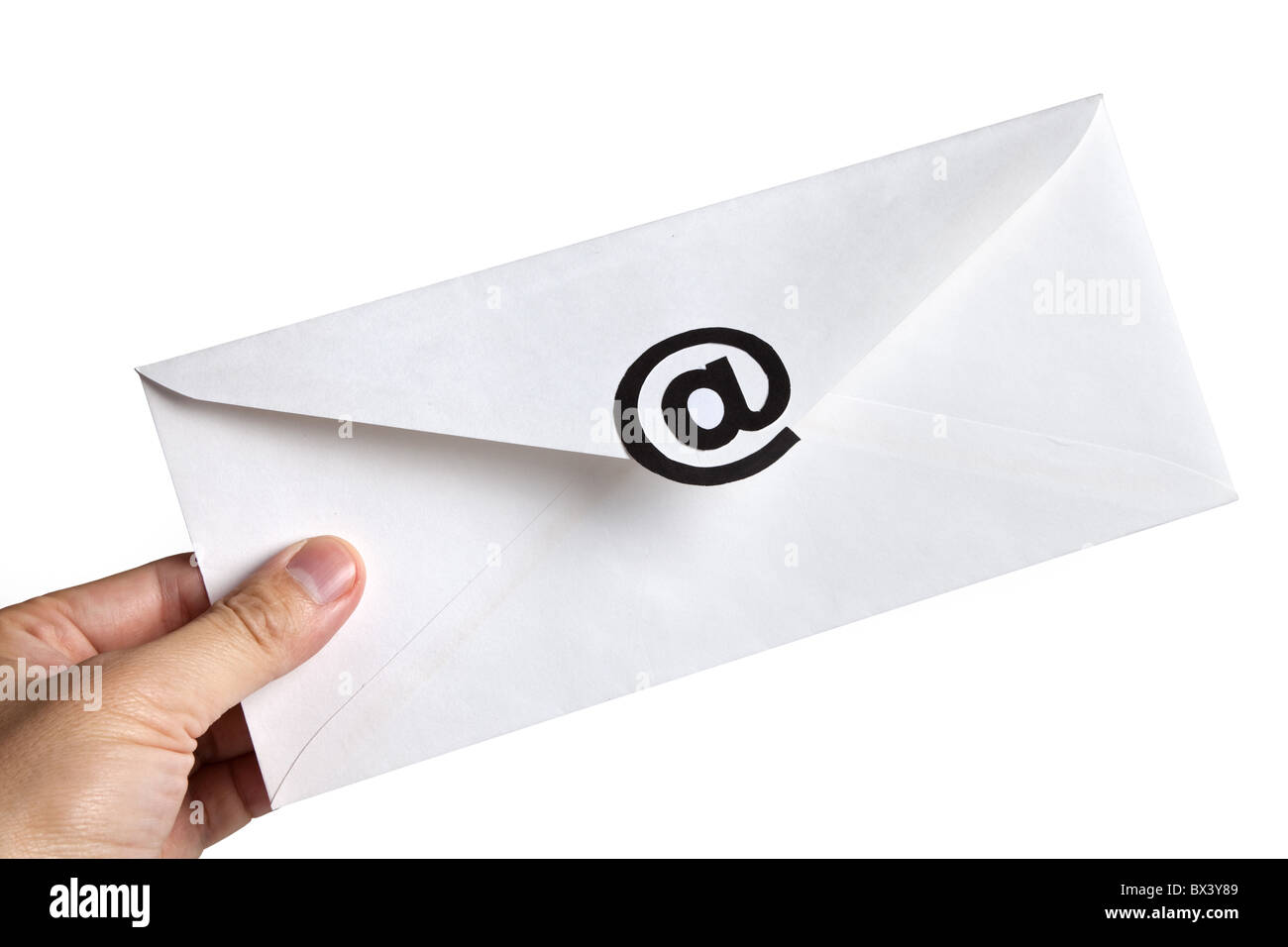 Envelope with @ Symbol, concept of E-Mail Stock Photo - Alamy