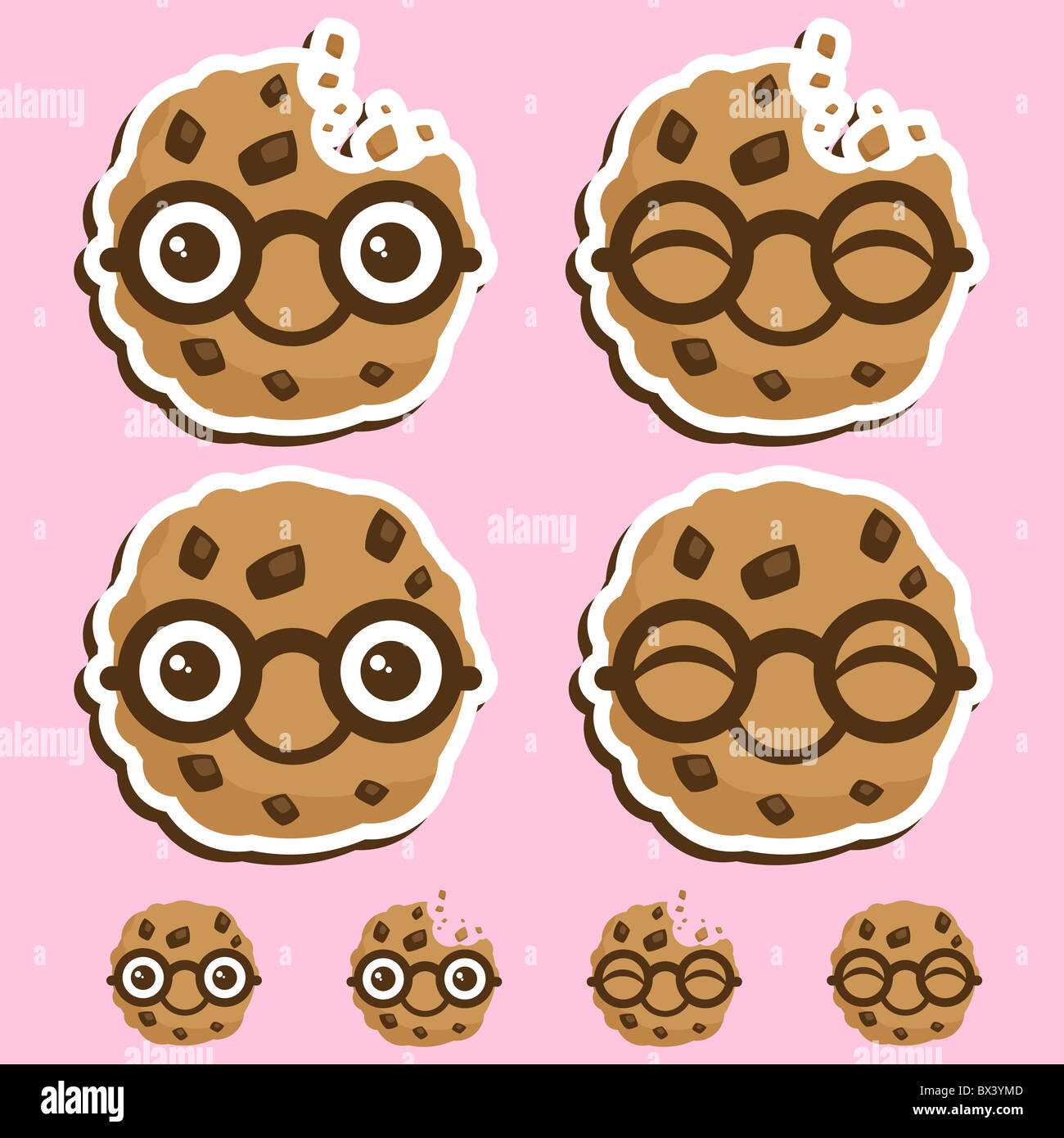 Smart cookie cartoon Stock Photo - Alamy