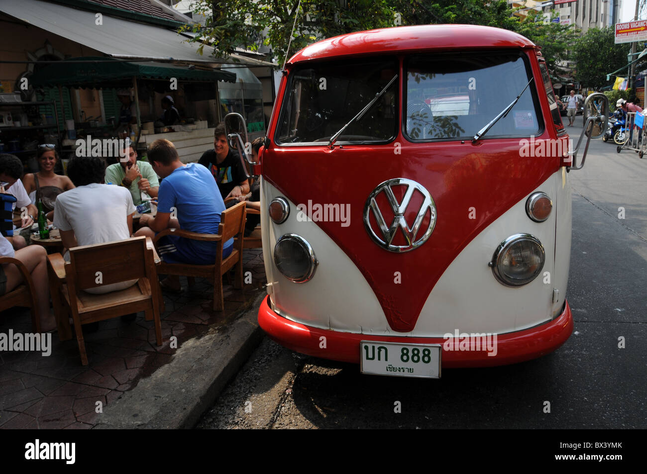 Old vintage VW bus in Bangkok Stock Photo - Alamy