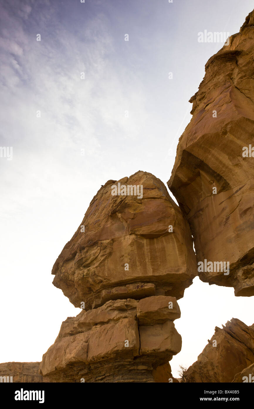 Rock formations at the Gallo Campground in Chaco Culture National ...