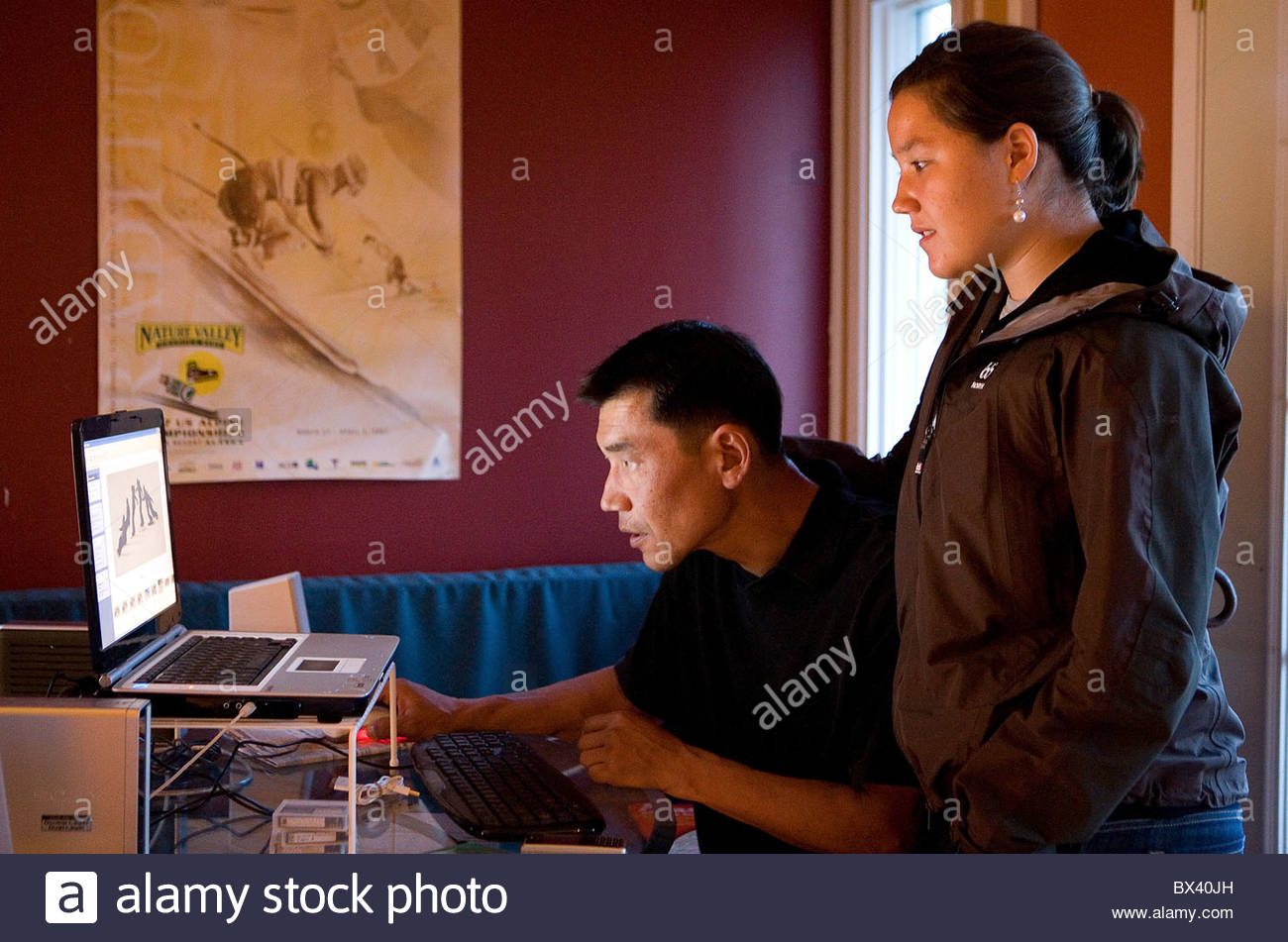 Alaska Native Eskimo Woman In Stock Photos & Alaska Native Eskimo Woman ...