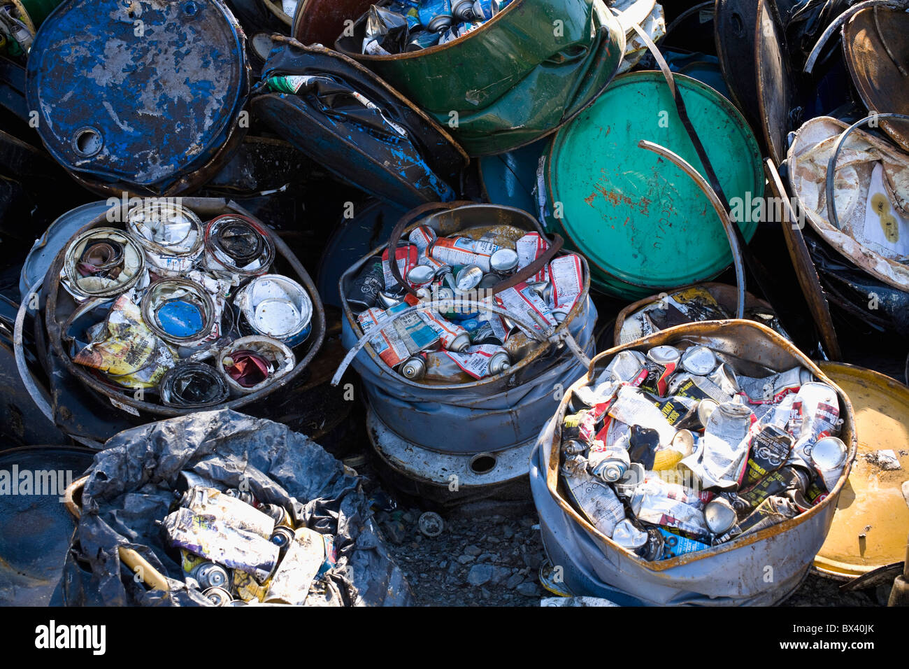 Materials For Recycling; Adamsville, Quebec, Canada Stock Photo - Alamy