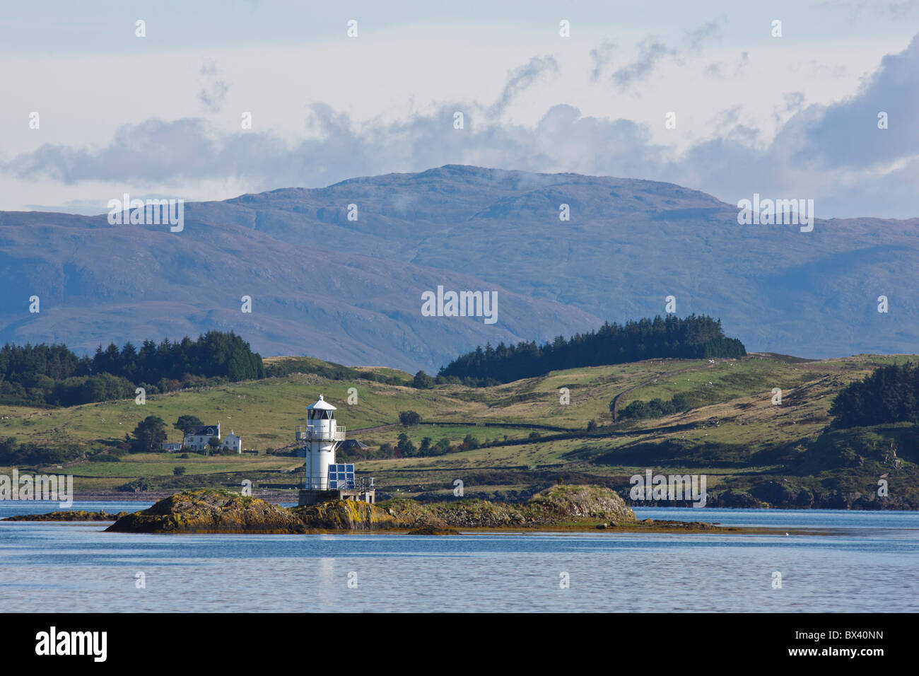 Rhue Lighthouse; Summer Isles, Scotland Stock Photo - Alamy