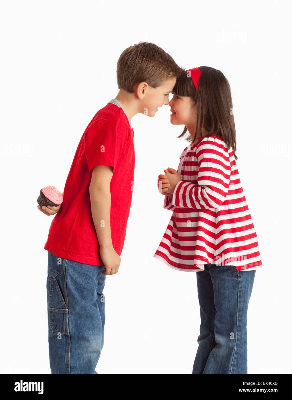 Girl hiding behind cake hi-res stock photography and images - Alamy