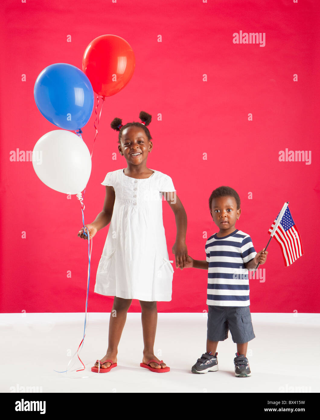Boy And Girl Balloons African High Resolution Stock Photography and ...