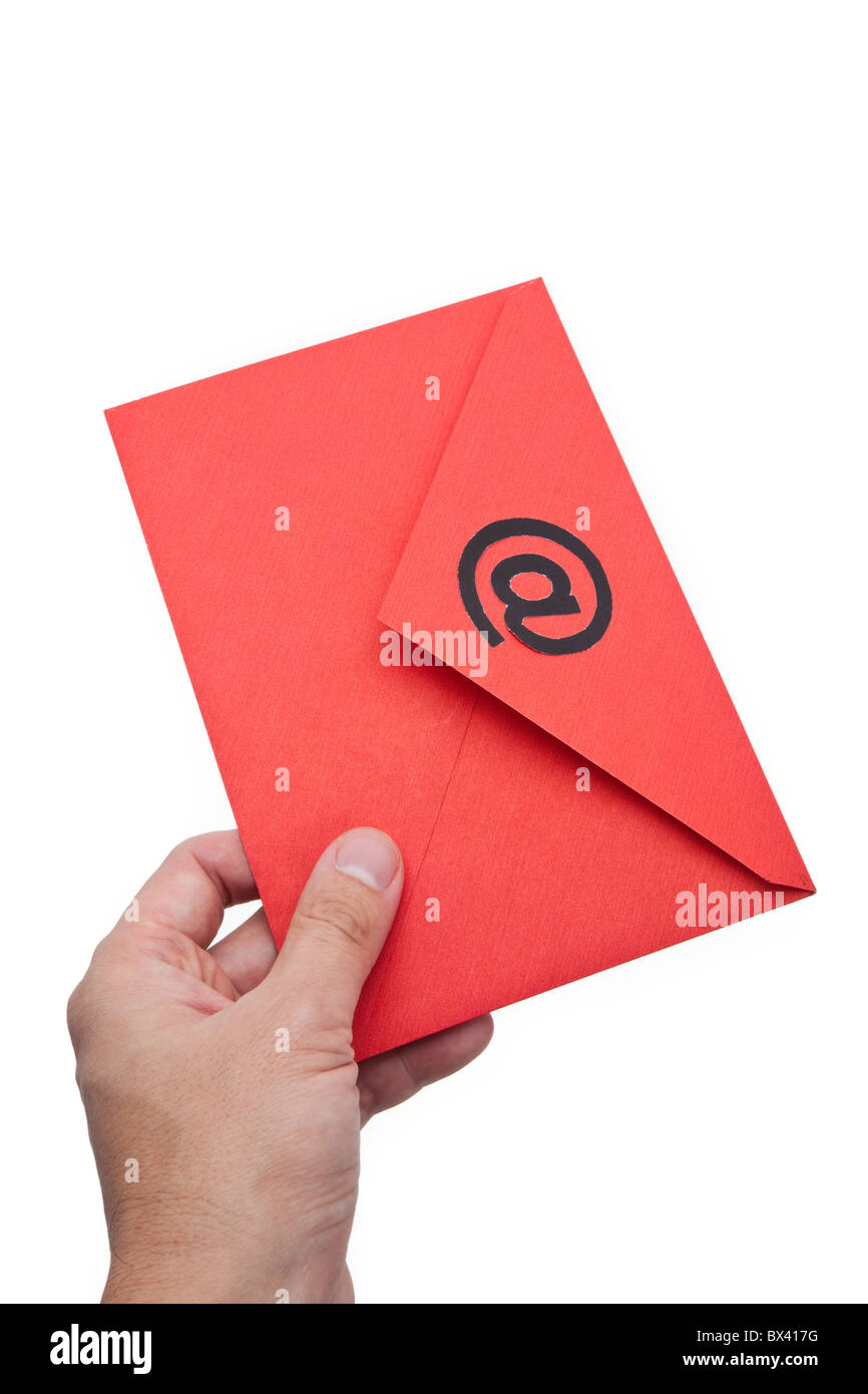 Hand envelope mail isolated hi-res stock photography and images - Alamy