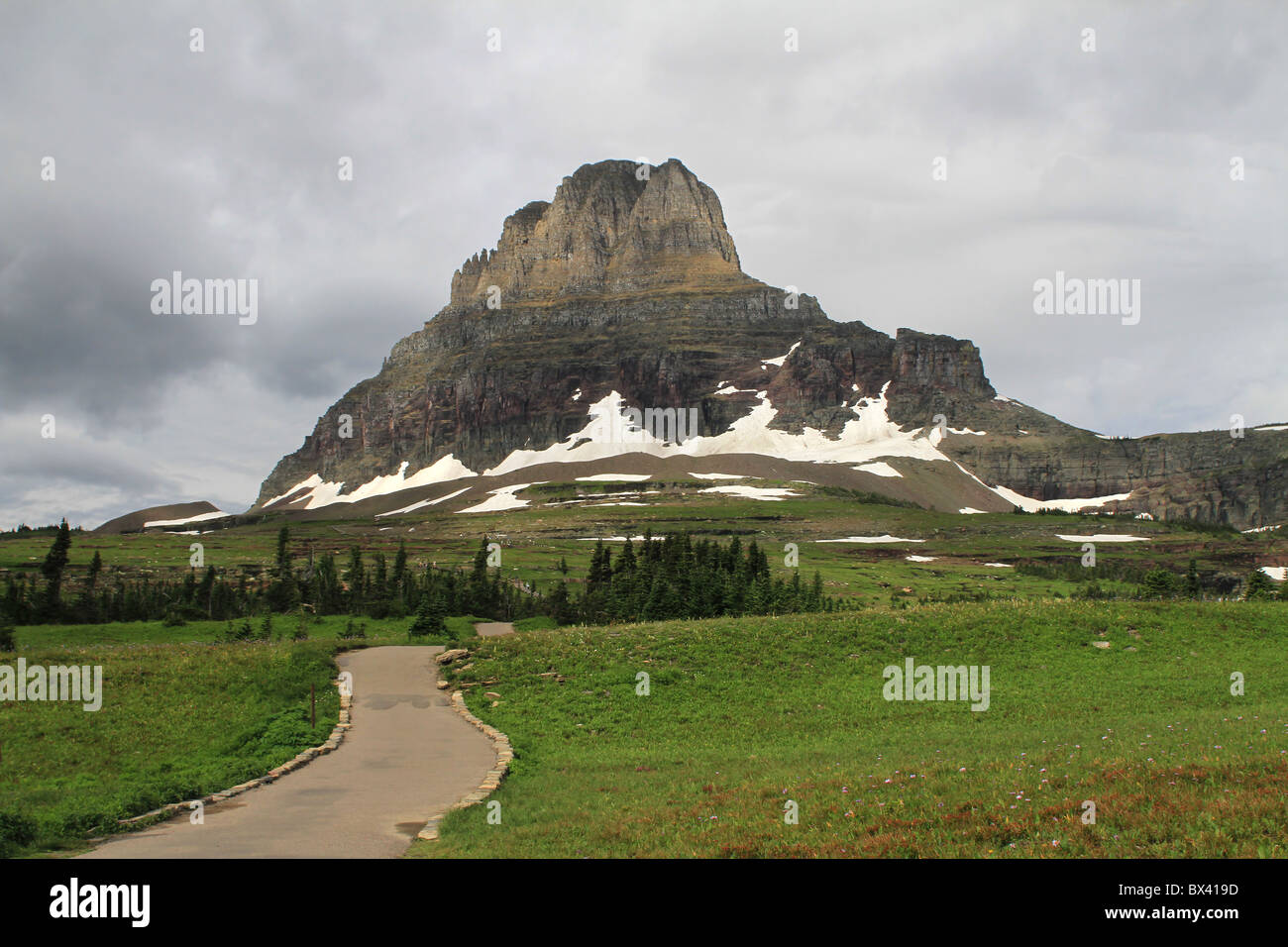 Hidden lake trail glacier national park hi-res stock photography and ...