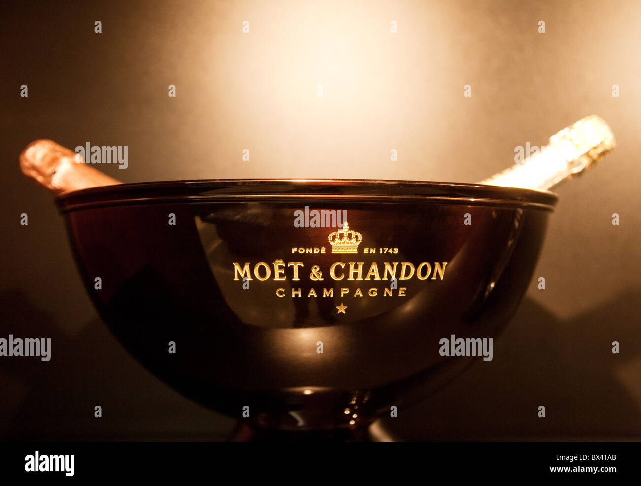 Moet and Chandon Champagne display, The Moet and Chandon House, Avenue ...