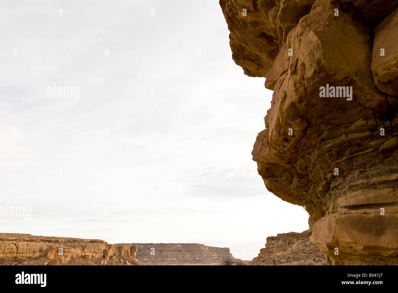 Rock formations at the Gallo Campground in Chaco Culture National ...