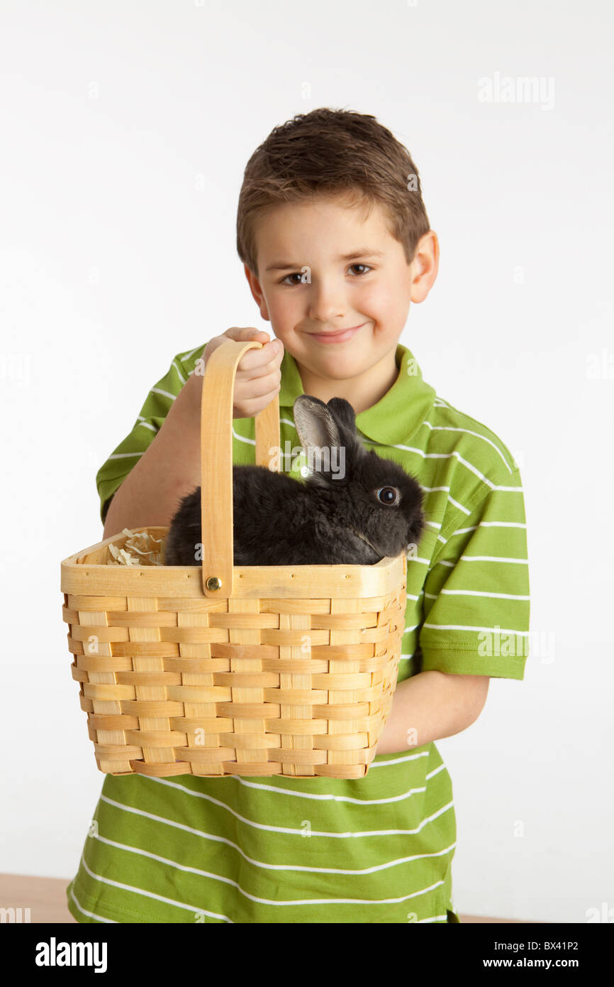 Easter rabbit boy hi-res stock photography and images - Alamy