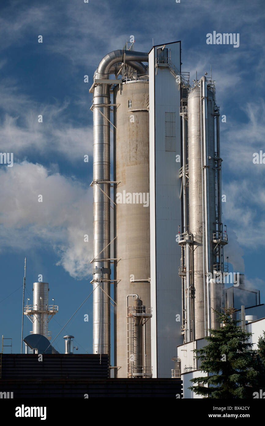 Condenser Tower; Alberta, Canada Stock Photo - Alamy