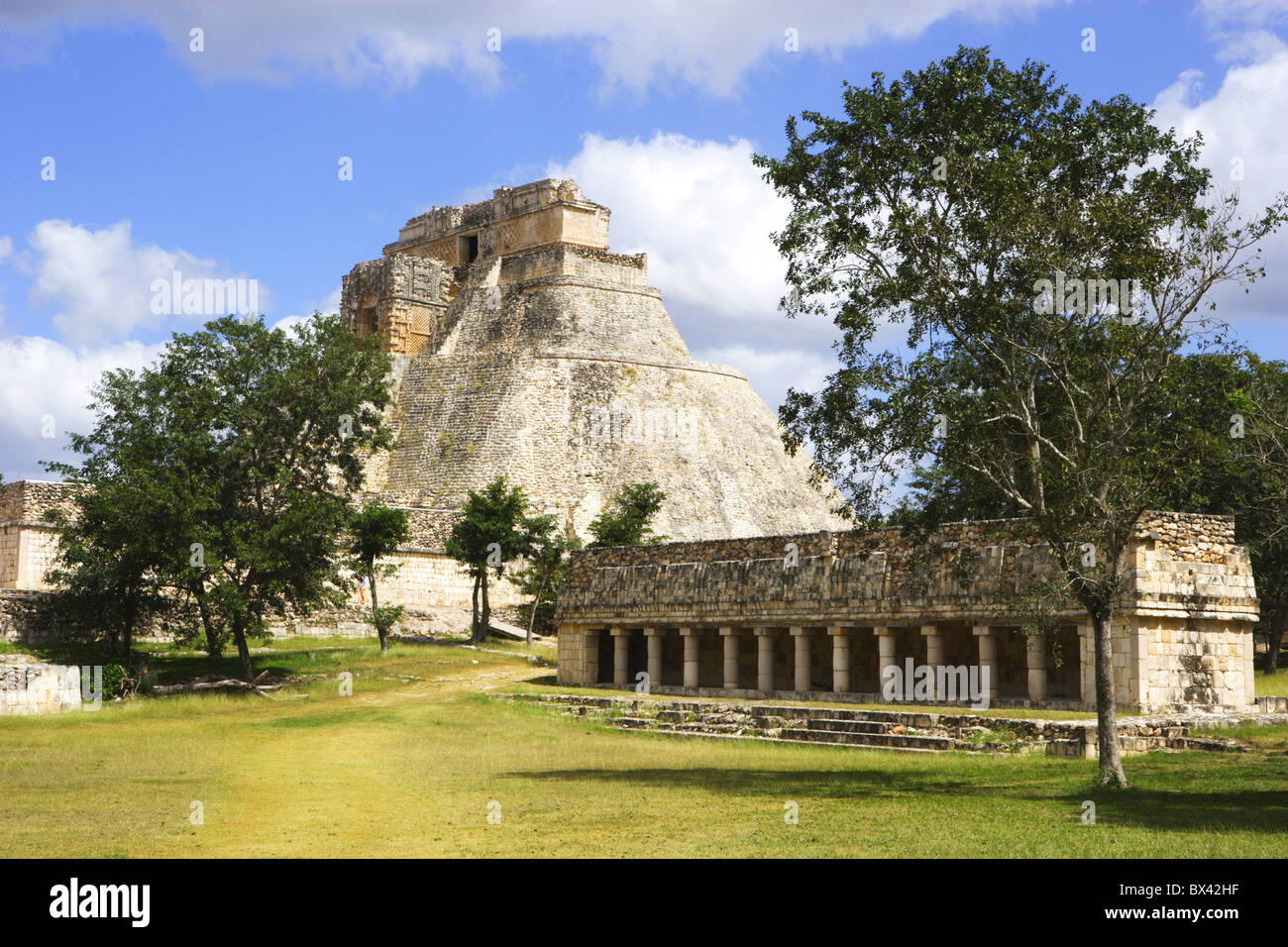 Mexico Central America Yucatan Uxmal Maya culture pyramid ruins UNESCO ...