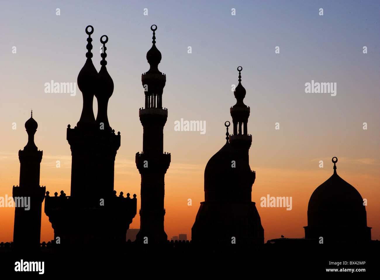 Egypt North Africa Cairo sultan Hassan mosque domes towers architecture ...