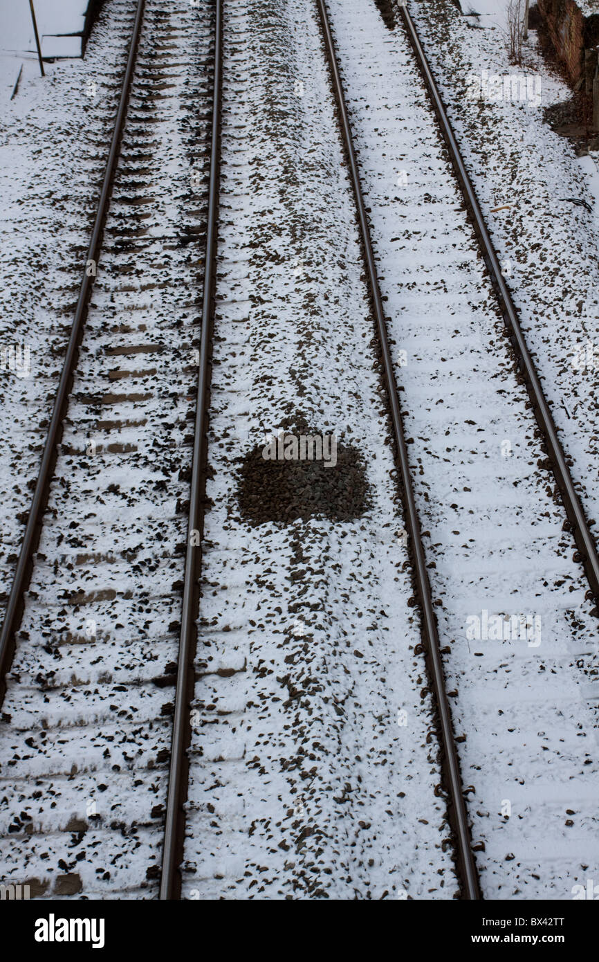 Covered railway track hi-res stock photography and images - Alamy