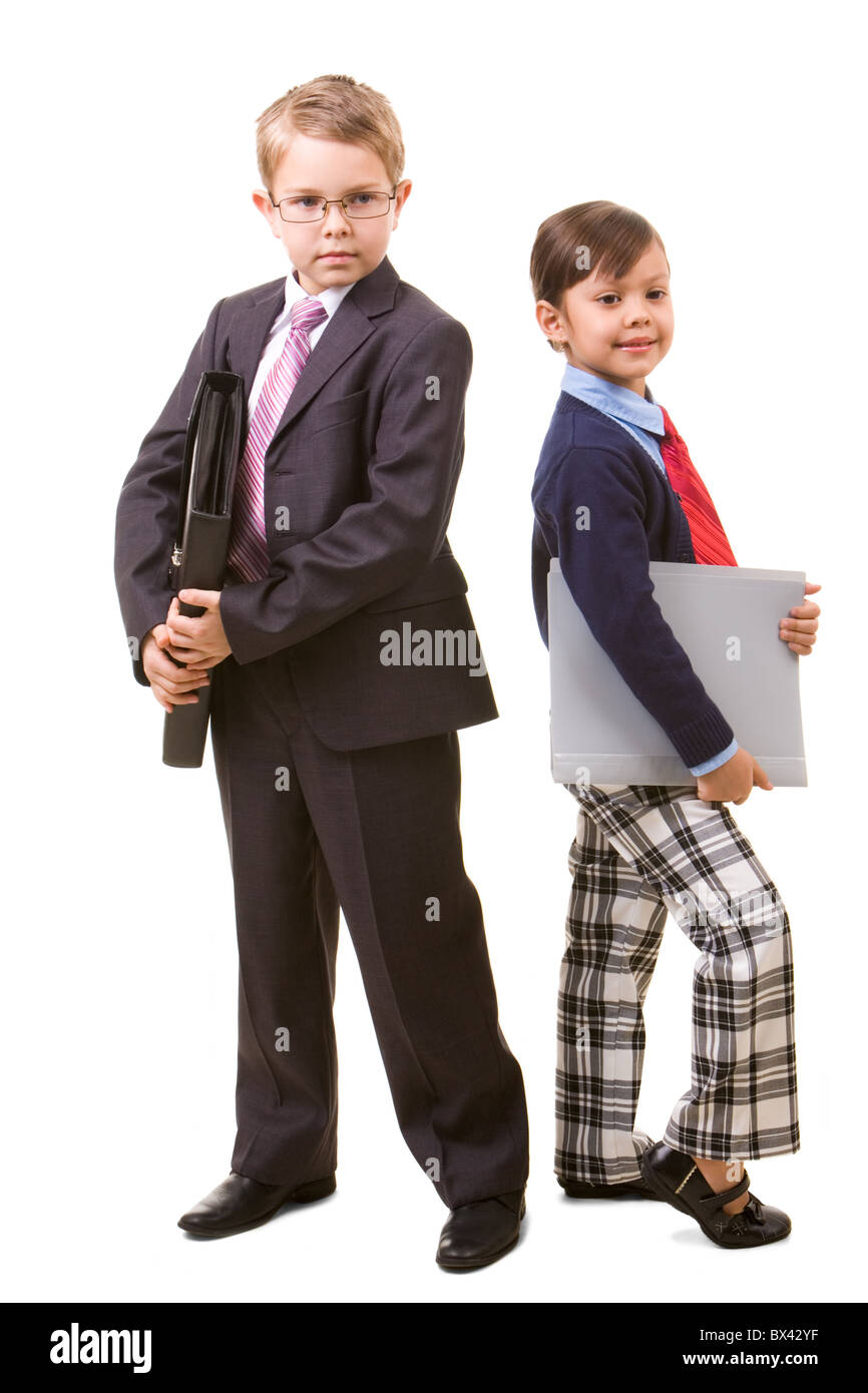 Smart dressed boy and girl hi-res stock photography and images - Alamy