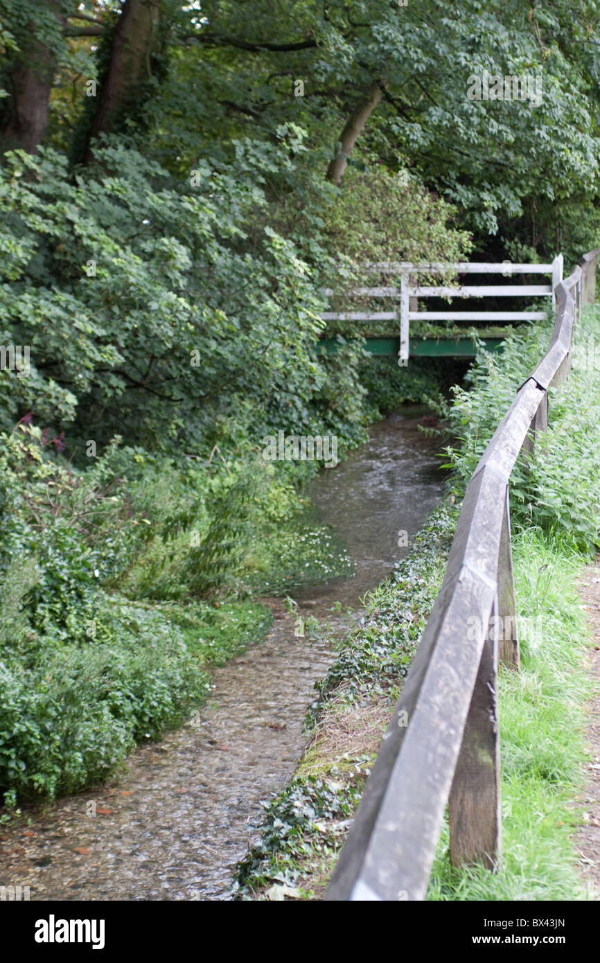 Wendover Stream which runs alongside Heron Path in Wendover ...
