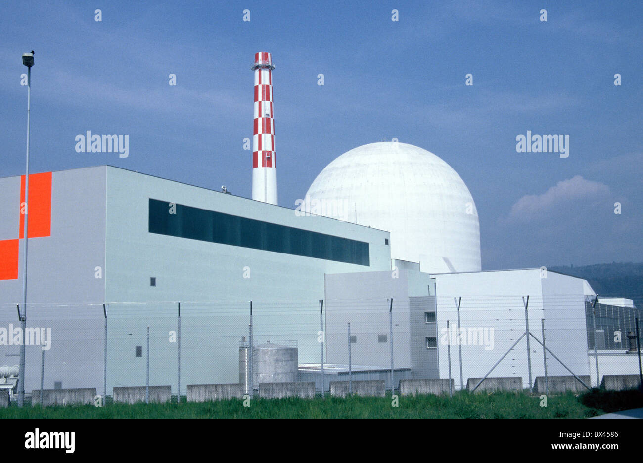 Leibstadt atomic plant nuclear power station outside building ...
