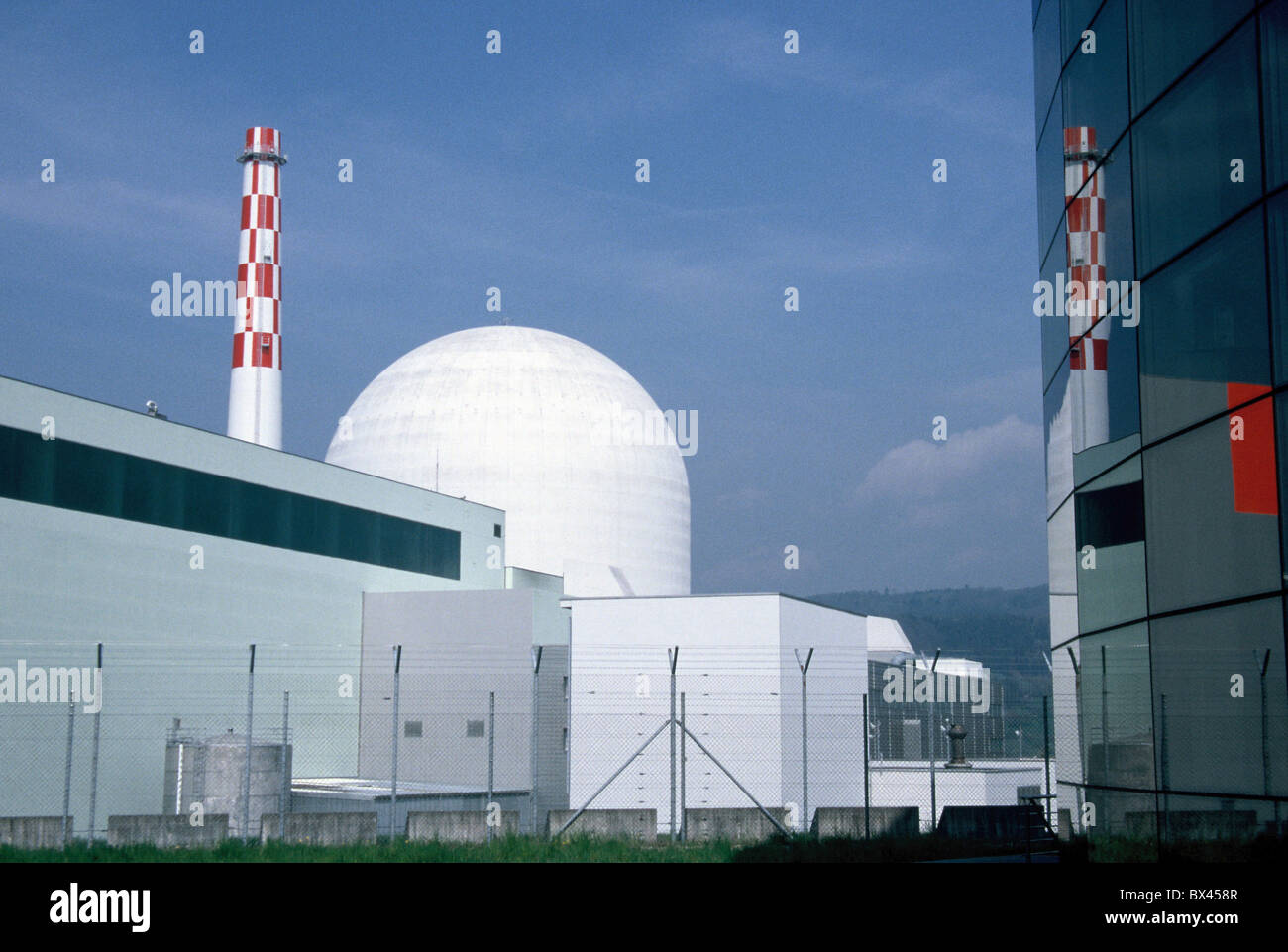 Leibstadt atomic plant nuclear power station outside building ...