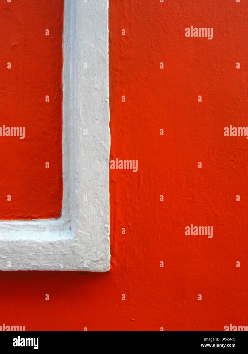 wall paints red architecture detail house home white structure Stock ...