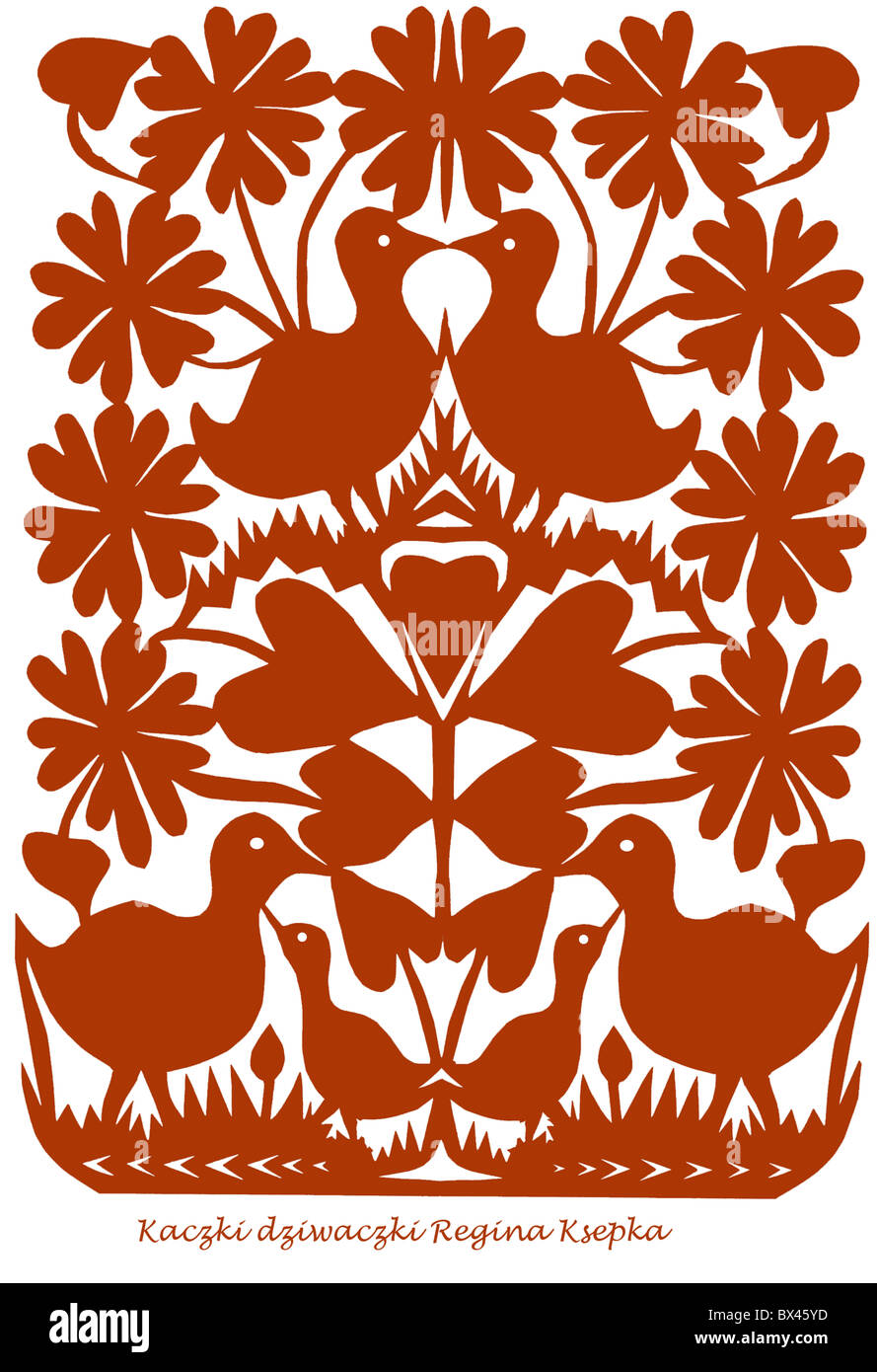 Traditional paper-cutting by Regina Ksepka from Czarny Las Paczewo ...