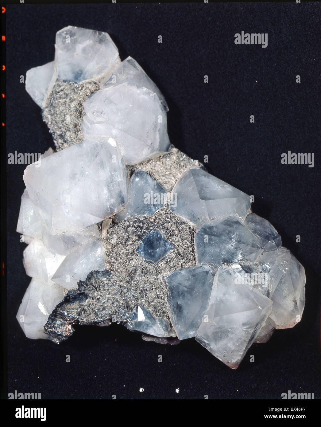 quartz SiO2 Siderit detail rock mineral crystal stone Geology Stock ...