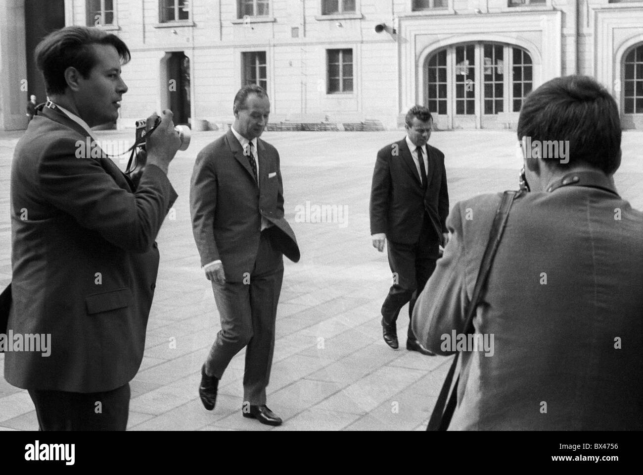Prague spring 1968 leader alexander dubcek Black and White Stock Photos ...