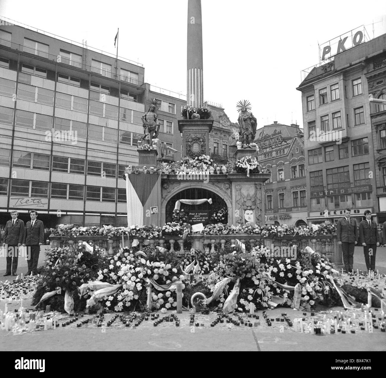 Jan Palach, commemoration, Brno Stock Photo - Alamy
