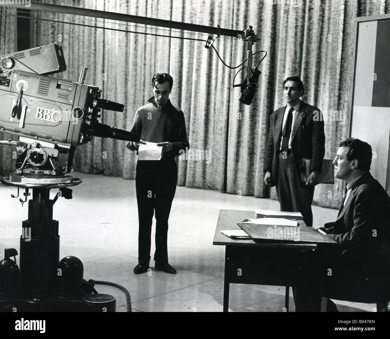 EAMONN ANDREWS (1922-1987) Irish TV presenter on a BBC TV show about ...