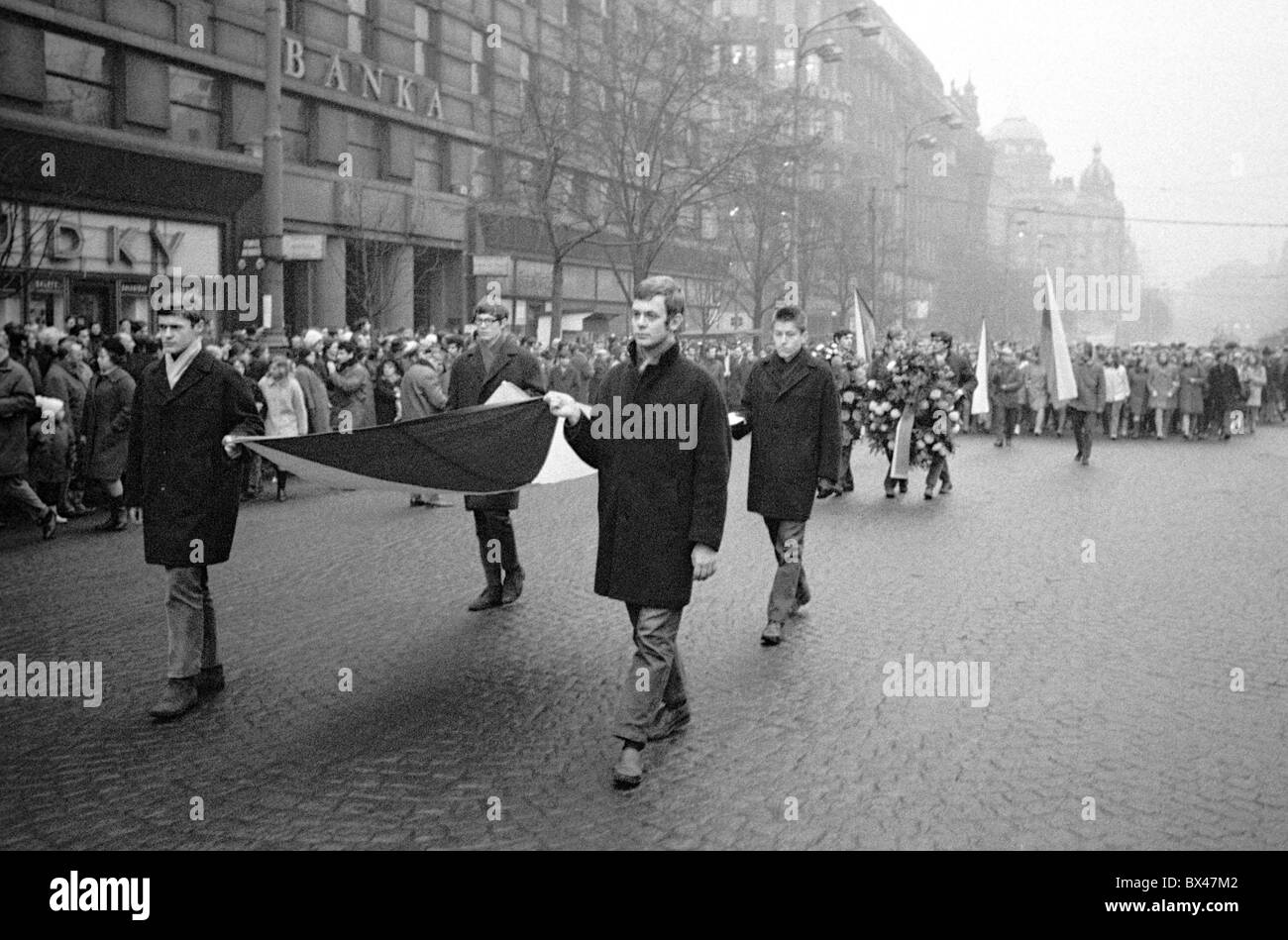 Rally in a protest Black and White Stock Photos & Images - Alamy