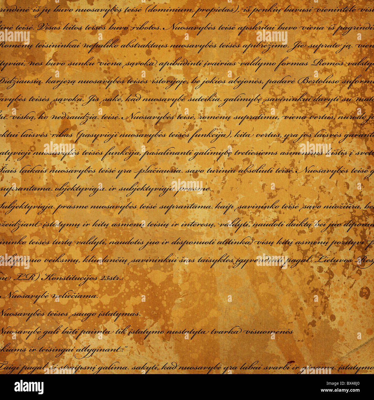 Text is written on grunge old paper with various ornaments Stock Photo ...