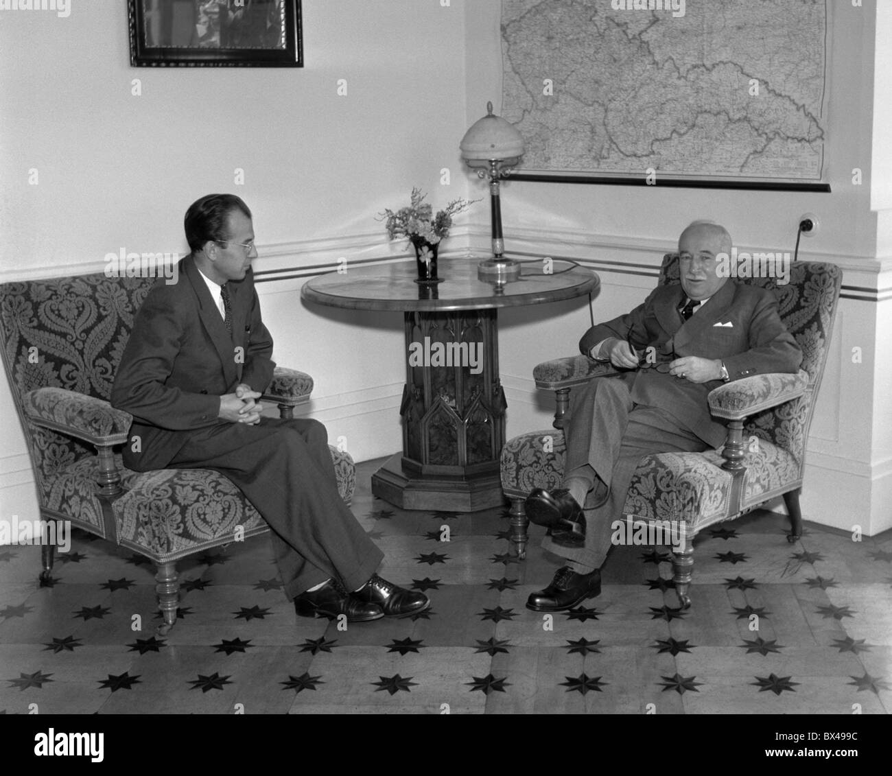 President Edvard Benes, Gustav Husak Stock Photo - Alamy