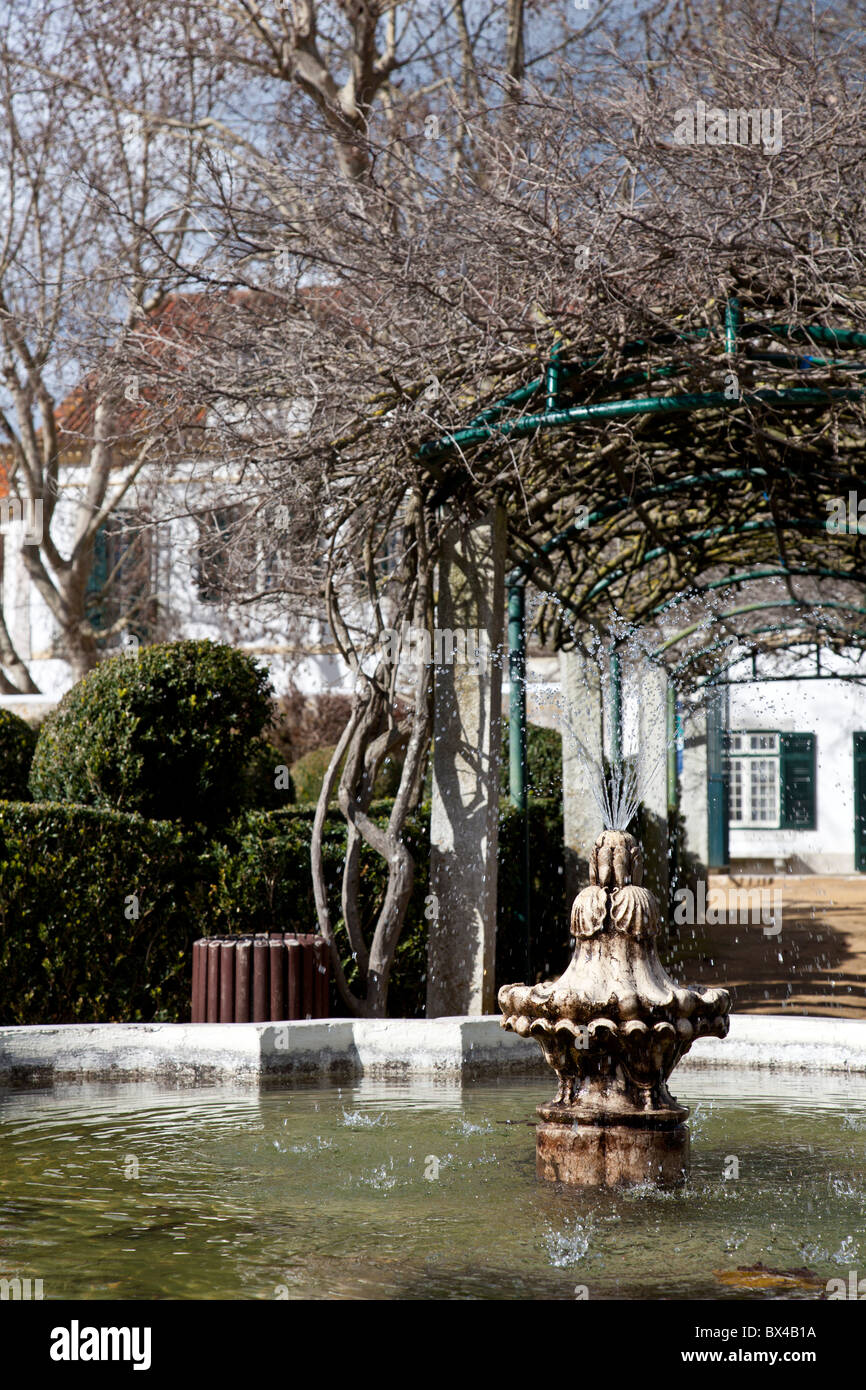 Fountain in Quinta da Fidalga (Fidalga Palace and Gardens). Seixal ...