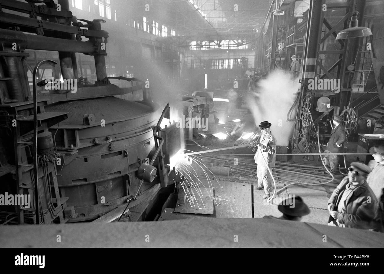 Steel foundry Black and White Stock Photos & Images - Alamy