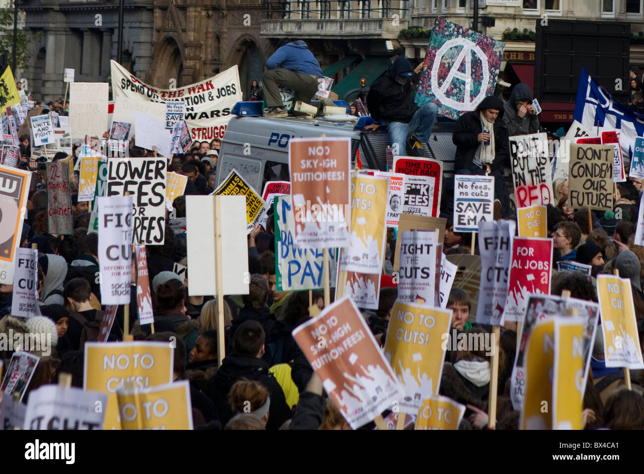 Tuition fees protest 2010 hi-res stock photography and images - Alamy