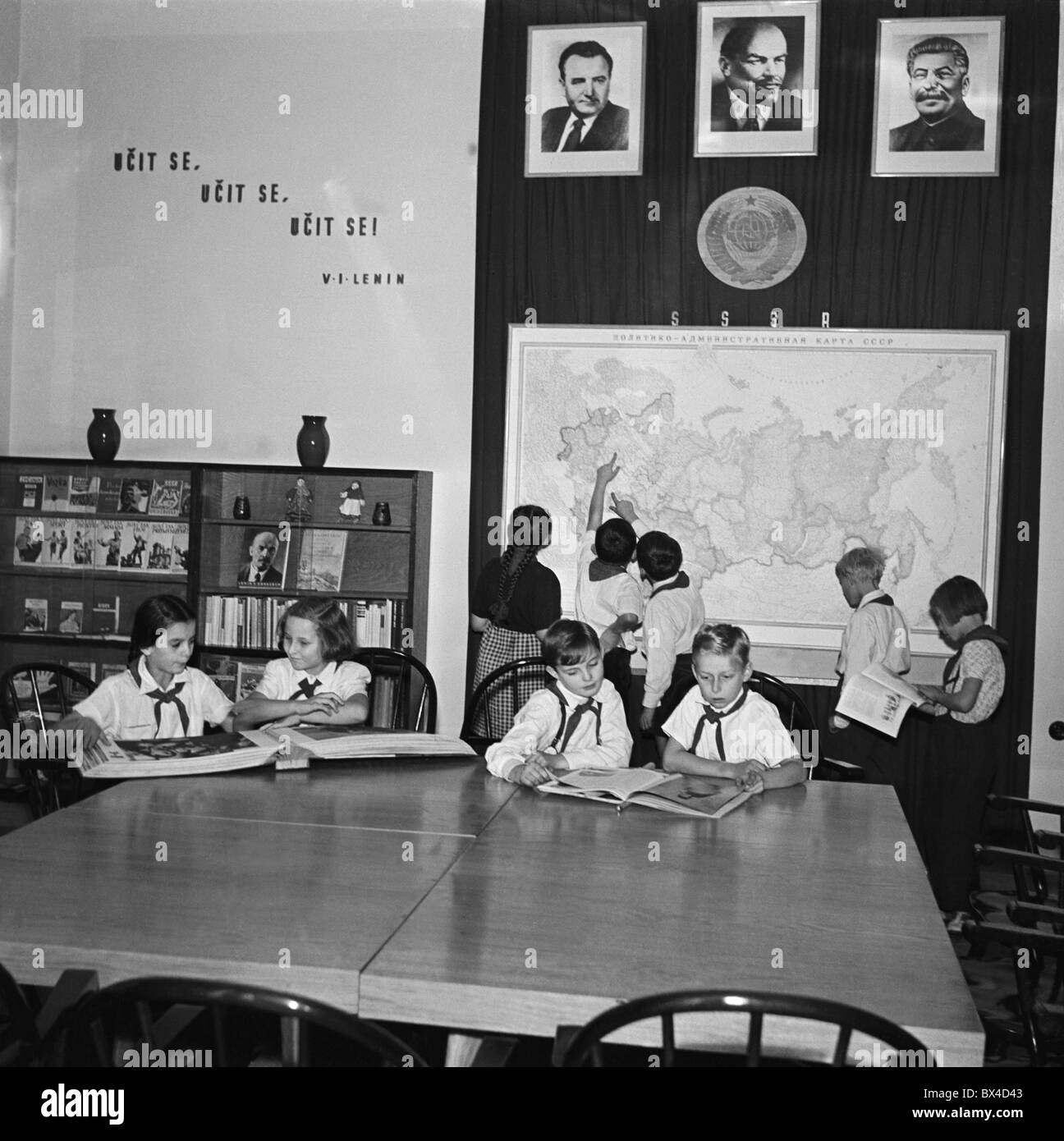 Soviet dictators, Gottwald Stock Photo - Alamy