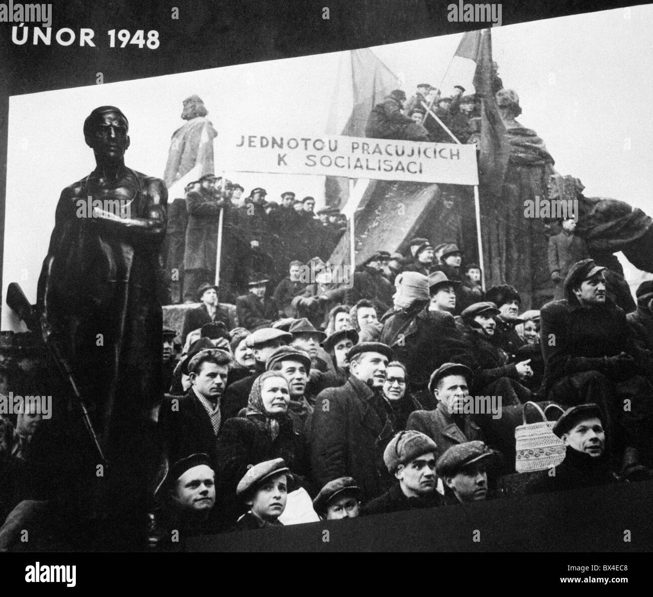 Prague, Muzeum of Klement Gottwald, rich photo material documents the ...