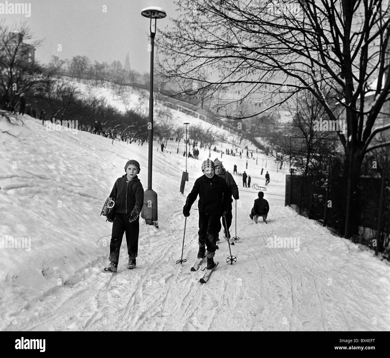 Prague 1963 hundreds or perhaps thousands of Prague citizens leave for ...