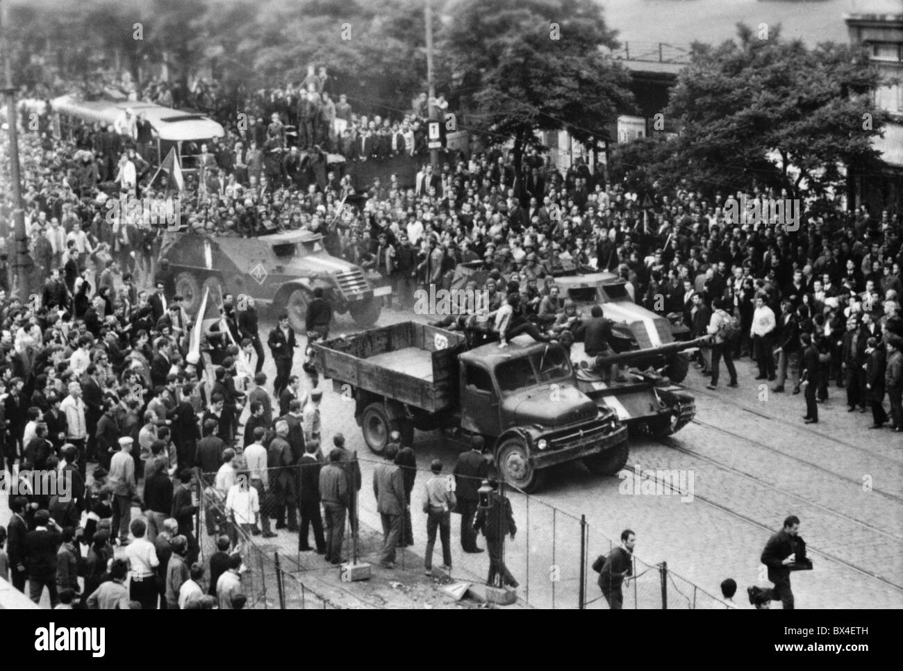 tank, APC, protest Stock Photo - Alamy